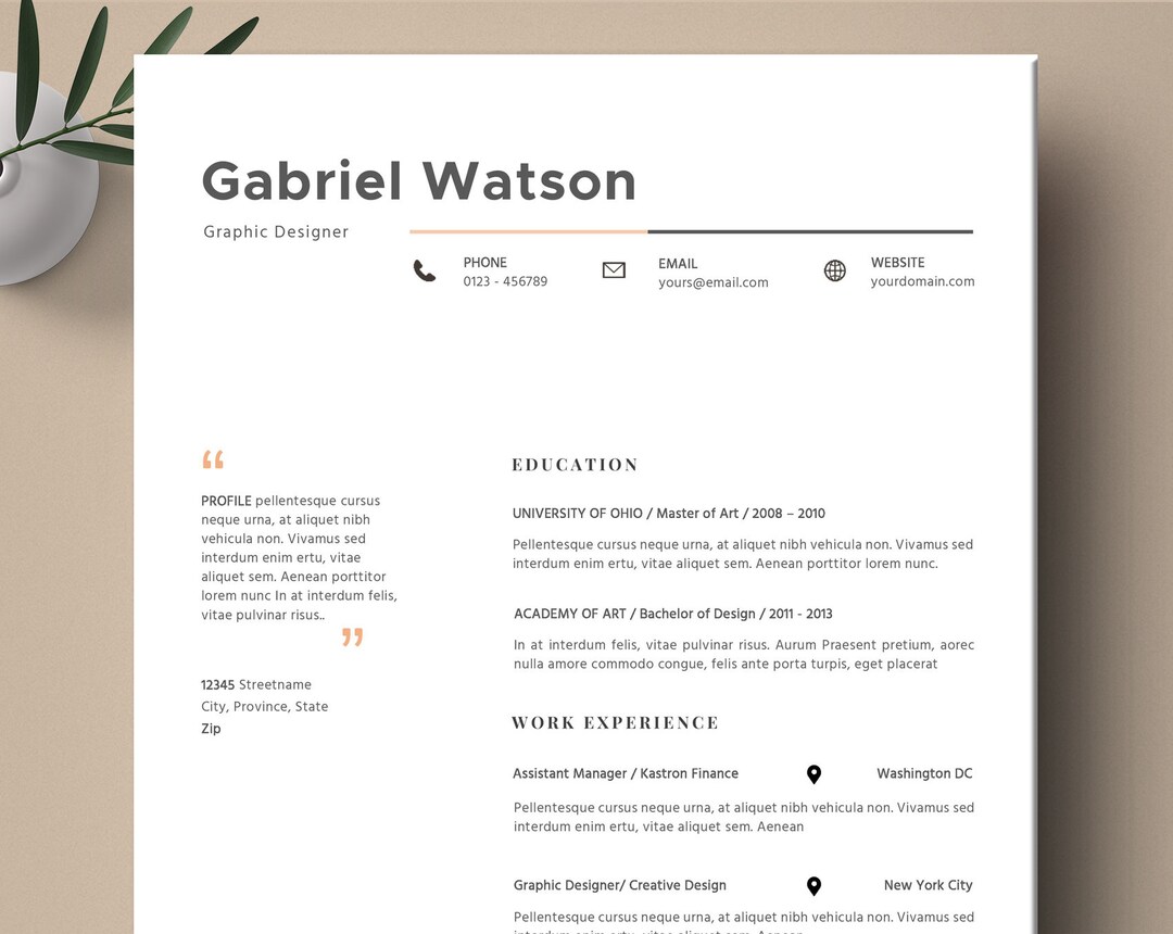 Modèle de CV modifiable, Modèle de CV moderne, Modèle de CV Word, CV ...