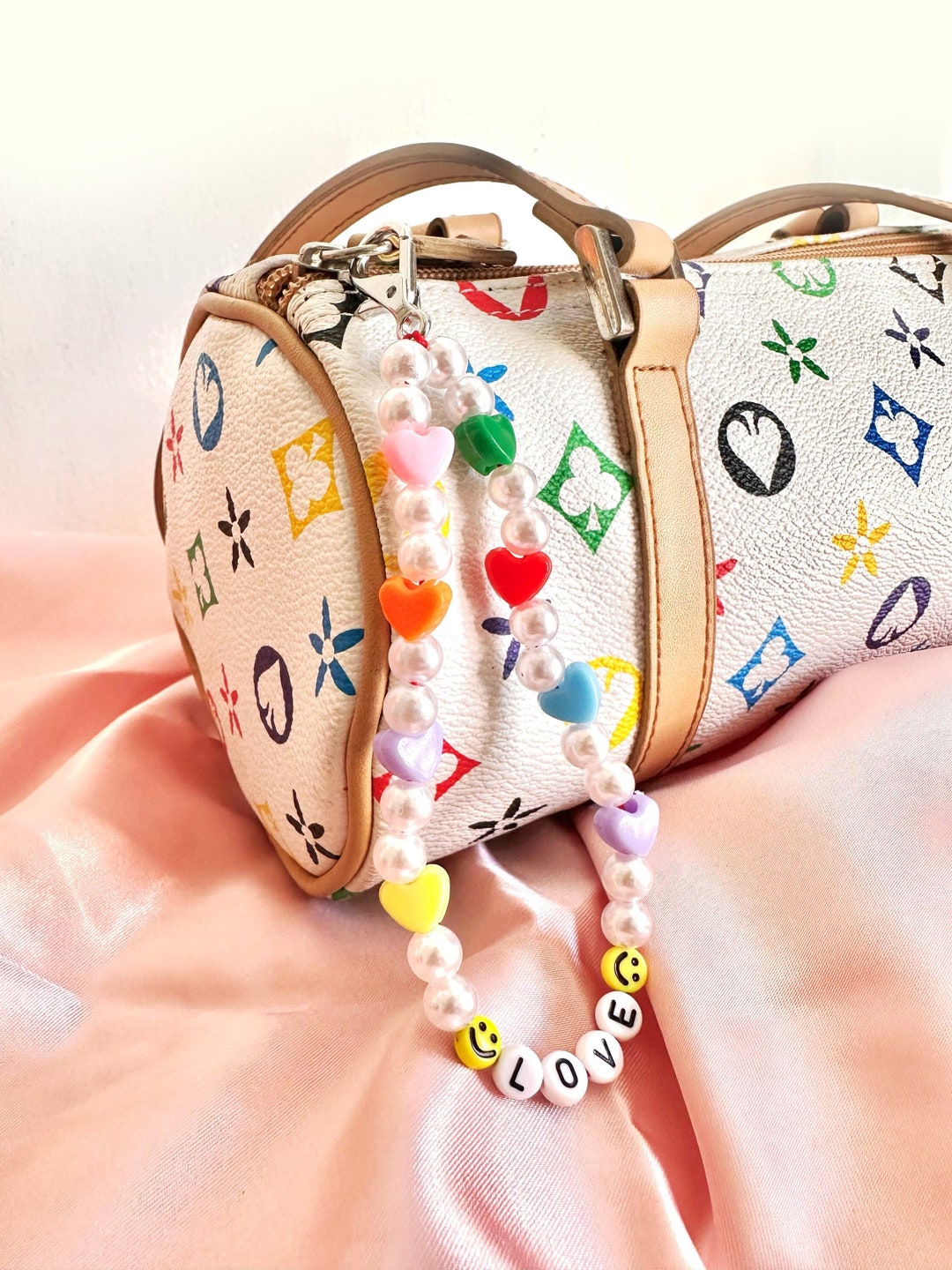 Bag Charms, Decoration Purse, Birkin Style, Pearl Bow Keychain, Tote ...