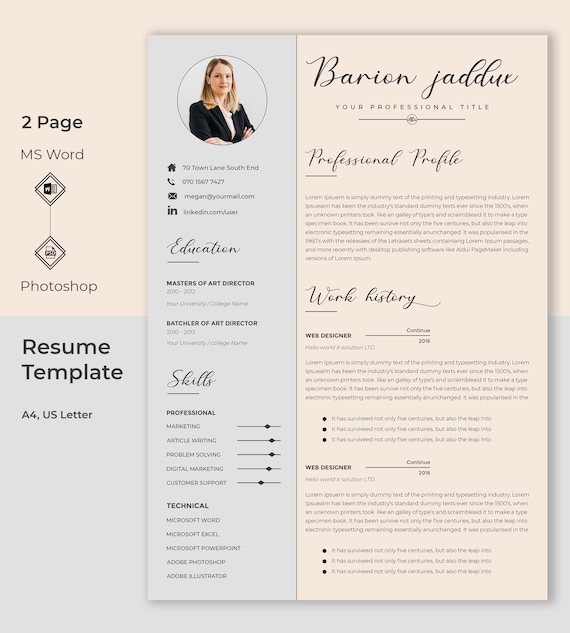 Resume Template Excel