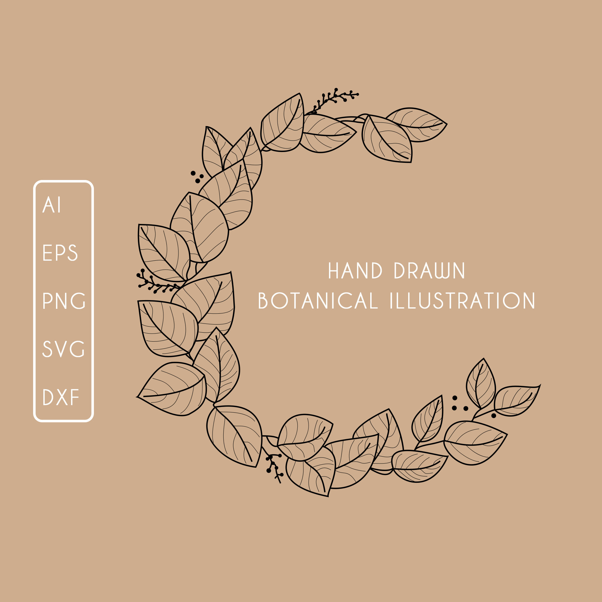 Hand Drawn Botanical Svg Floral Line Art Botanical Svg - Etsy