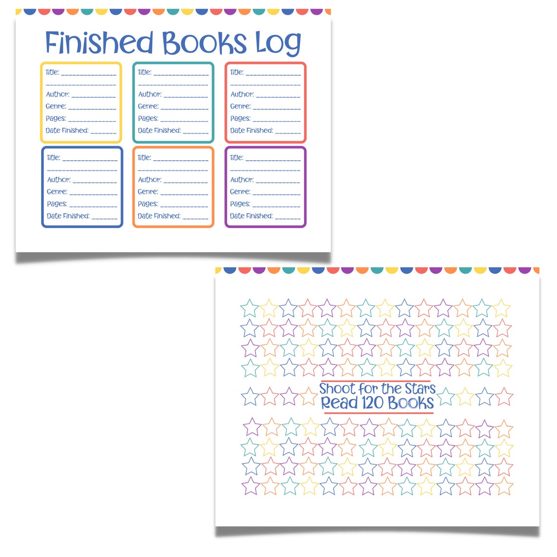 Reading Log Journal Bundle | Learning Worksheet Packet to Improve ...