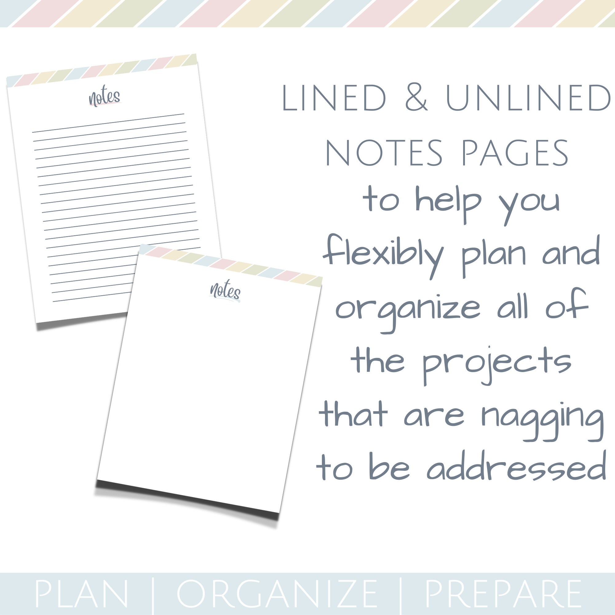 Productivity Workbook & Action Plan Bundle | From Brain Dump to Project ...
