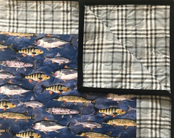 Fishing quilt | Etsy