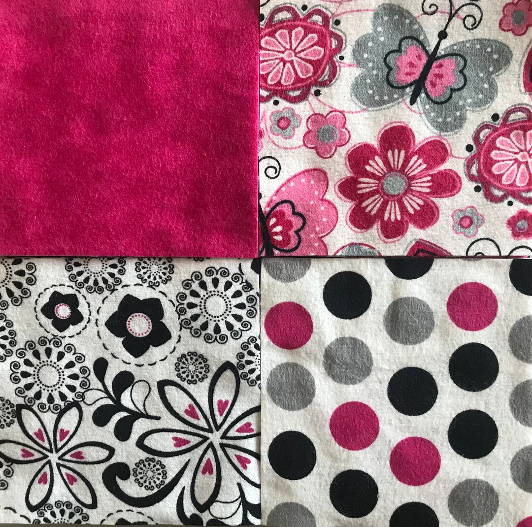 64 5 Flannel Floral Charm Pack Pre-cut Flannel Squares - Etsy