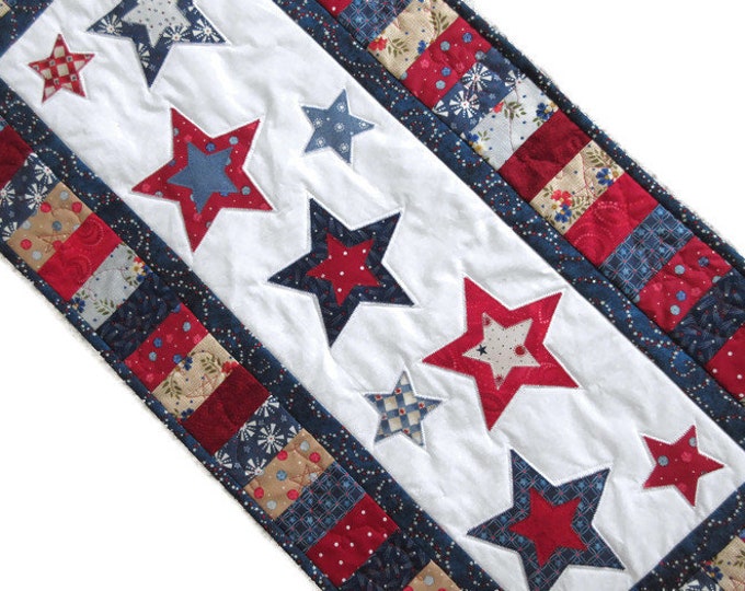 PDF Pattern Patriotic Table Runner Pattern, 4th of July Table Runner ...