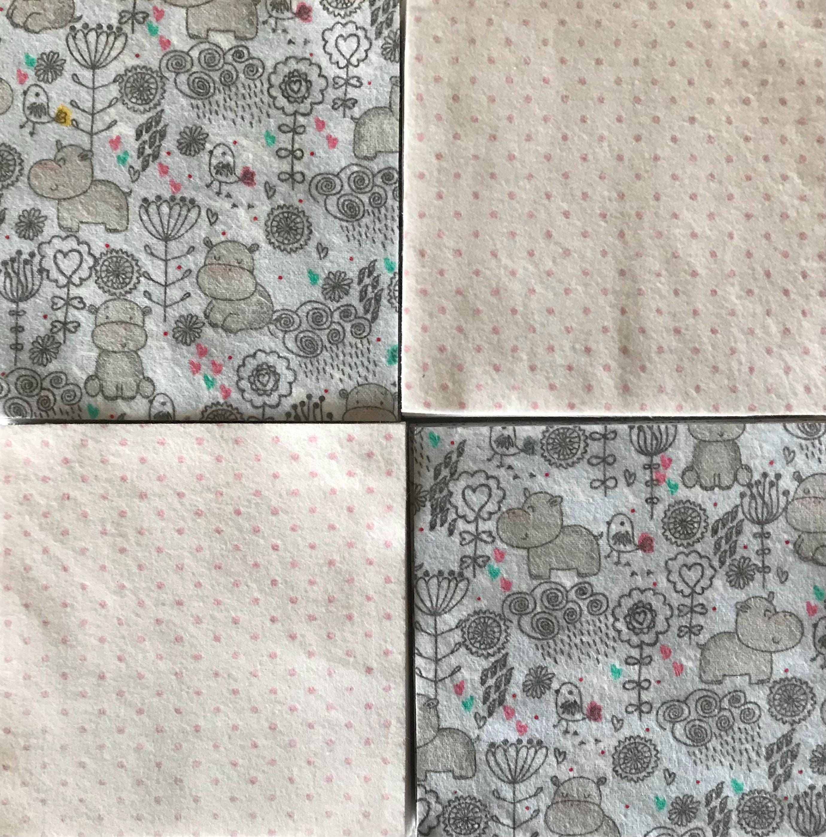 48 - 5” Flannel Hippo Charm Pack, Pre-cut Flannel Squares, Polka Dot ...