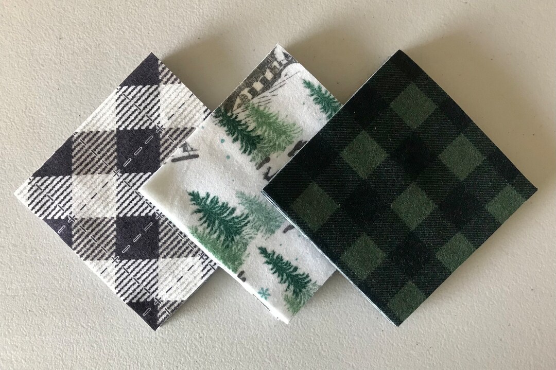 48 5 Flannel Rustic Charm Pack, Flannel Squares, Outdoor Charm Pack ...