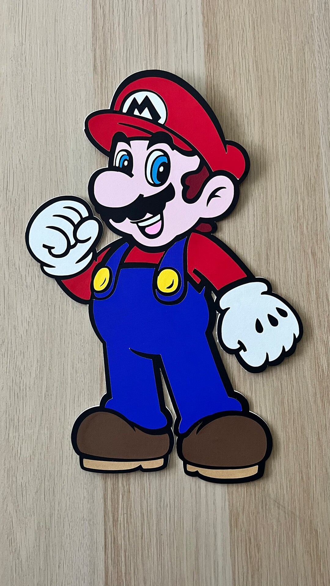 12-15 Inches Super Mario Die Cuts, Mario Theme Party, Mario Birthday ...