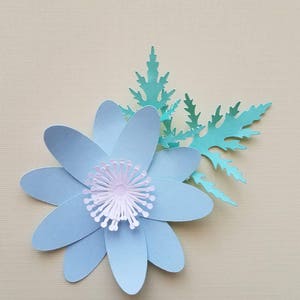 Set of 12 Small Blue Paper Flowers, Table Flower Decor, Blue Flowers - Etsy
