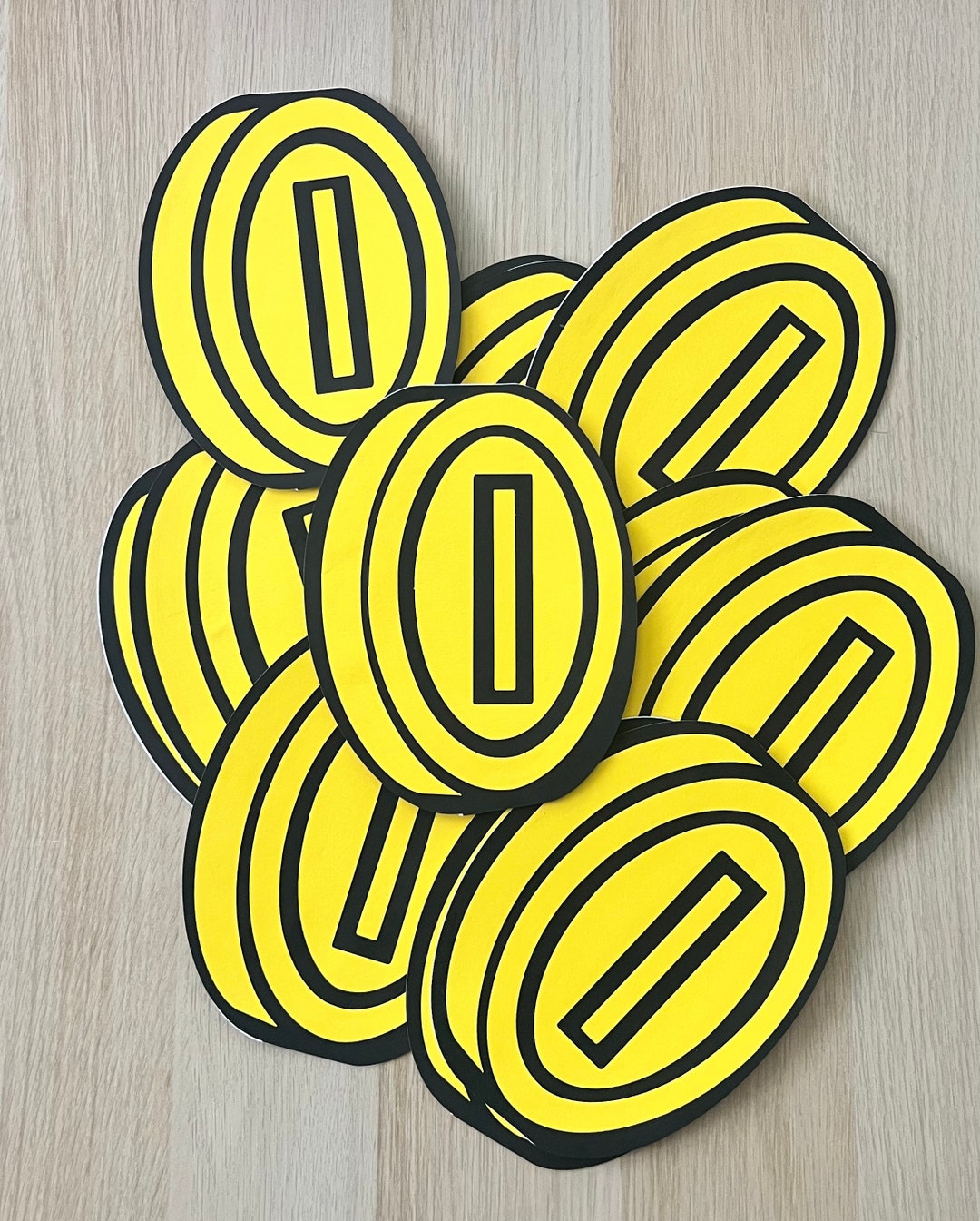 Set of Mario Coins, Coins Cutouts, Coins Backdrop Props - Etsy