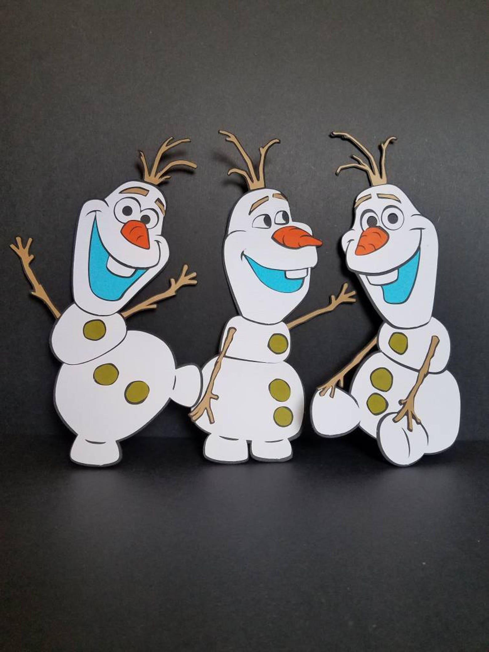 Set of 6 Olaf Die Cuts Disney Die Cuts Frozen Die Cuts - Etsy