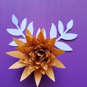 Set of 10 Shades of Yellow Small Paper Flowers, 3D Flowers, Wedding ...