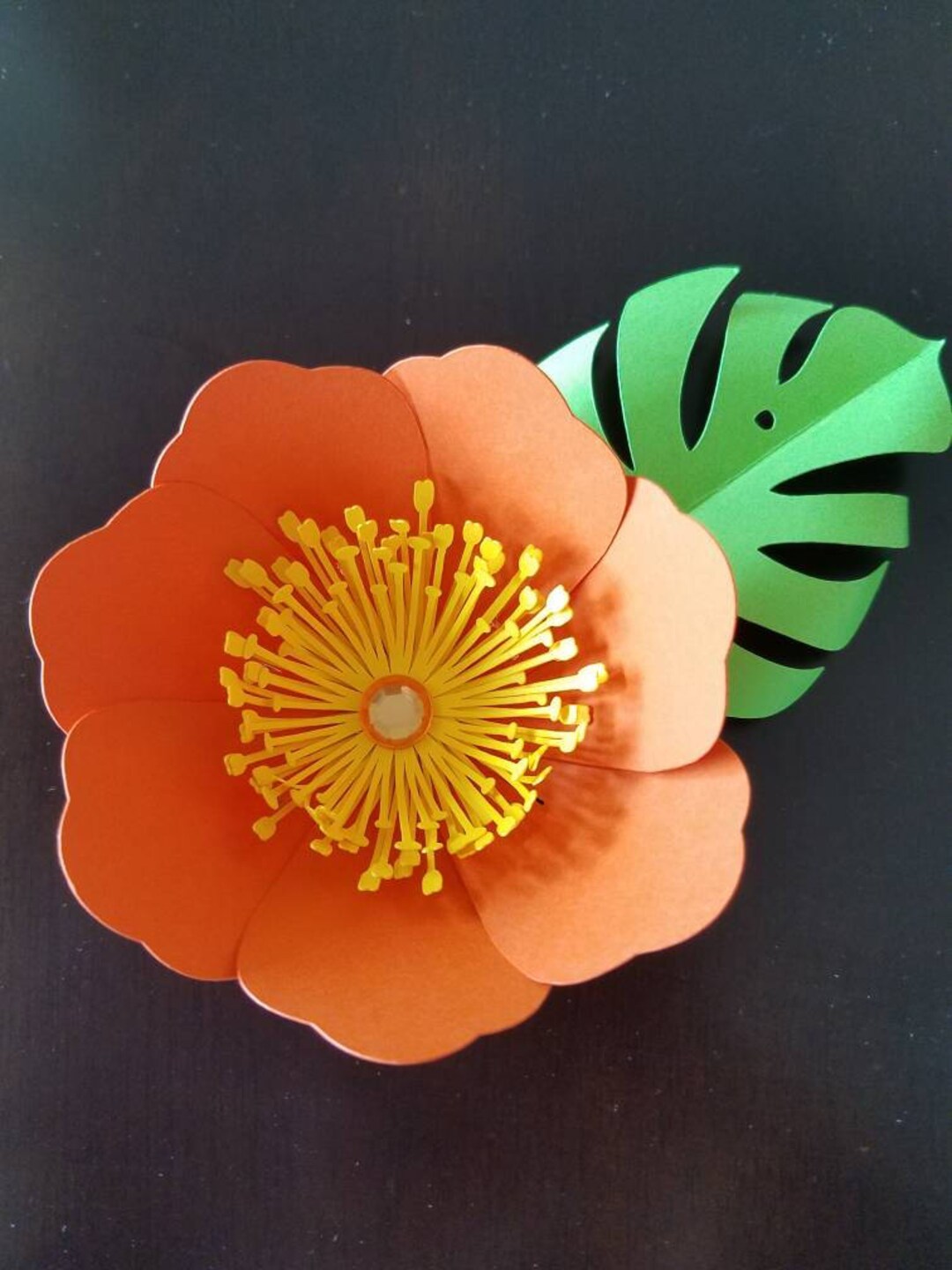 Set of 15, Tropical Paper Flowers, Hibiscus Flowers, Luau Flowers ...