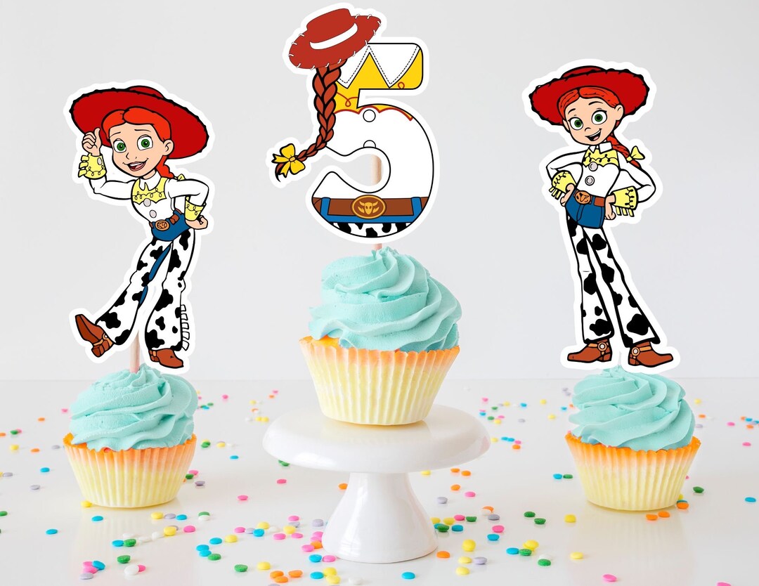Jessie Cupcake Toppers, Jessie and Age Toppers, Cowgirl Cupcake Toppers ...