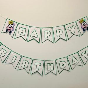 Goofy Birthday Banner, Dog Banner - Etsy