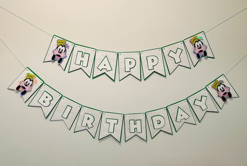 Goofy Birthday Banner, Dog Banner - Etsy
