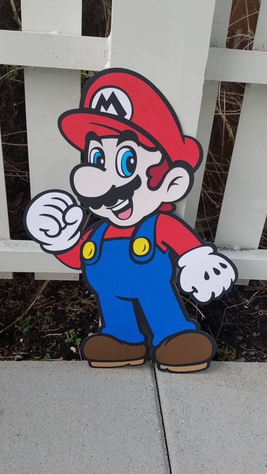 2 FEET Large Super Mario Standee, Mario Die Cut, Super Mario Photo ...