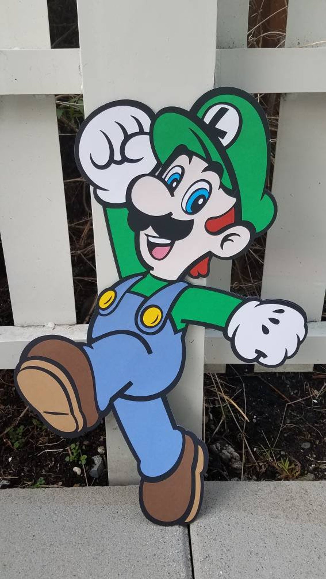 2 FEET Luigi Die Cuts, Luigi Standee, Super Mario Standee, Mario Photo ...