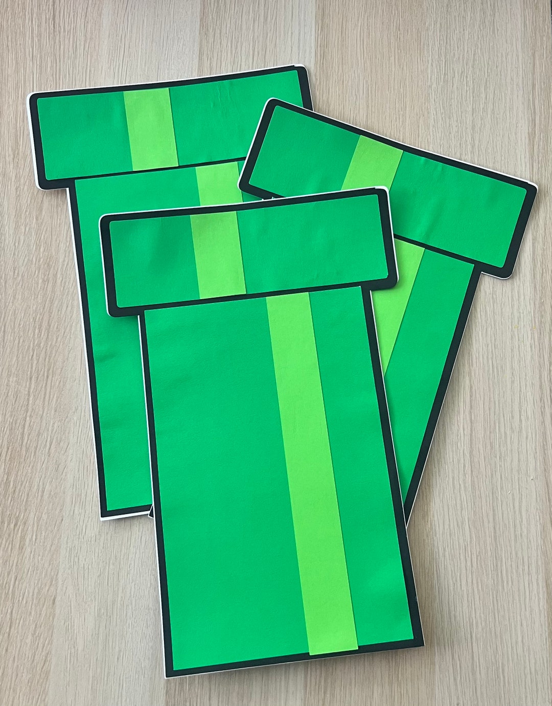12-15 Inches Green Pipe Die Cut, Green Warp Mario Decor, Mario Bros ...
