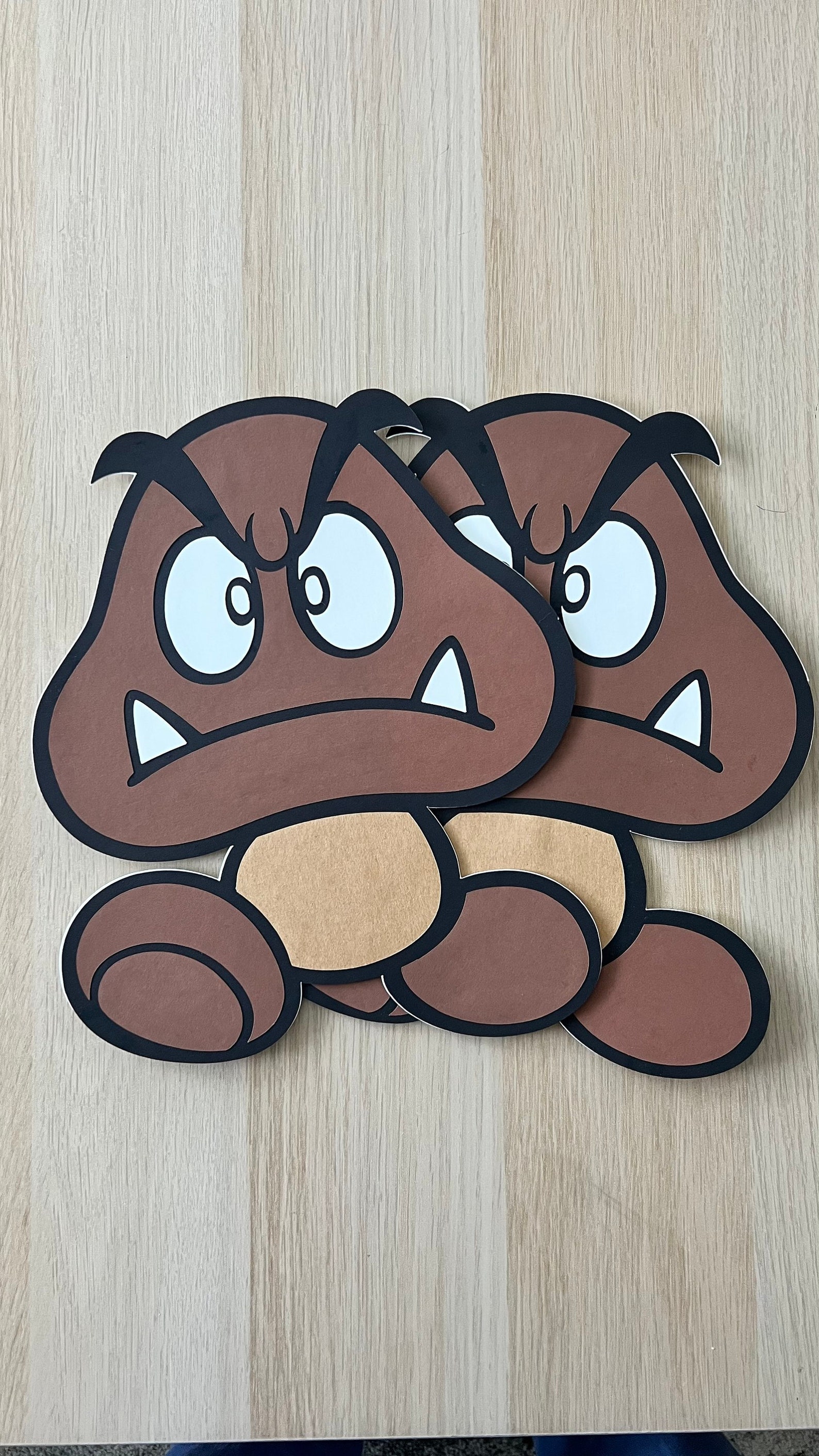Goomba Mario Cutout, 12 Inch, Mario Party Decoration - Etsy
