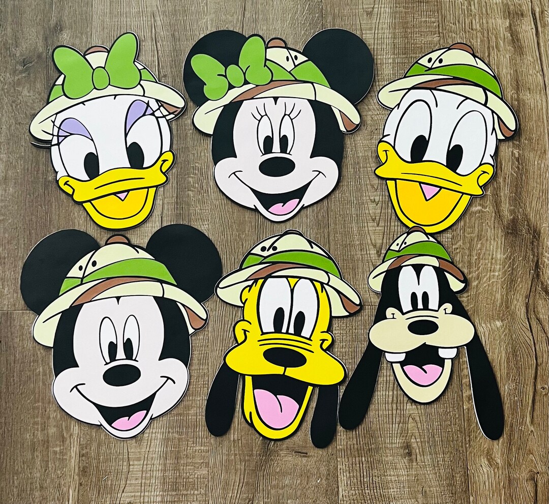 12|15 Inches, Large Mickey Mouse Heads Die Cuts, Mickey Head Standee ...