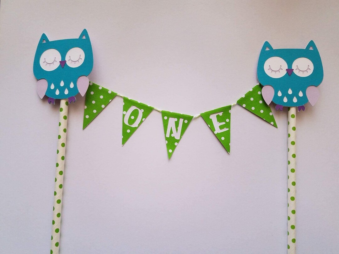 Green Cake Topper, Birthday Topper, Cake Topper, Woodland Topper - Etsy