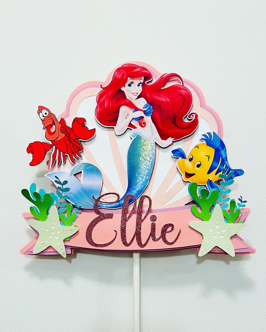 3D Mermaid Cake Topper, Under the Sea Topper - Etsy