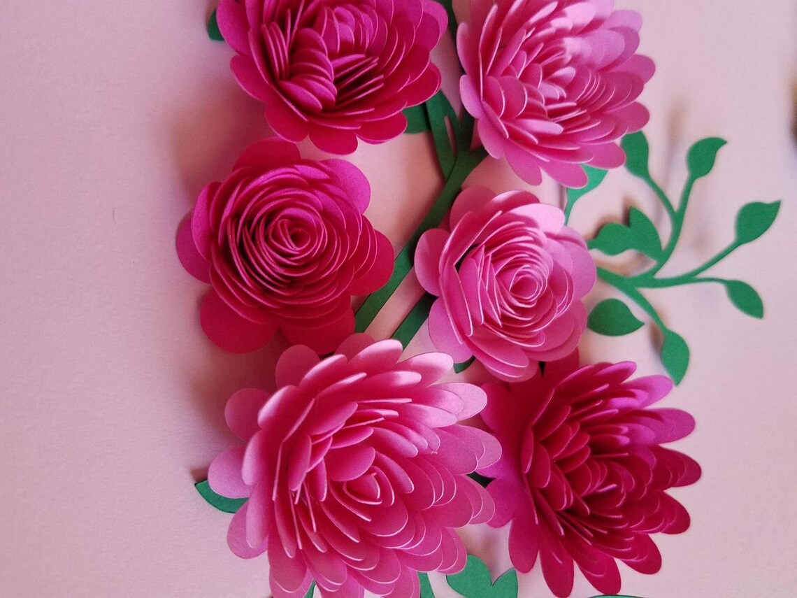 Paper Flower Flower Paper Roses Table Decor Flower - Etsy