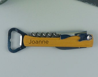 Bamboo Bottle Opener - Etsy