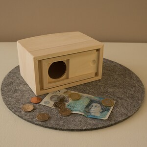 Personalised New Home Money Box. Custom Engraved Wooden Savings Funds ...