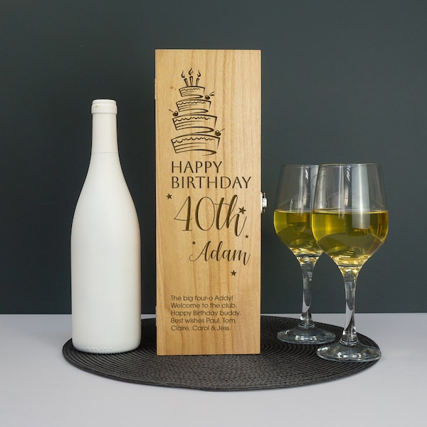 Personalised 40th Birthday Gift Box - 60+ Gift Ideas for 2024
