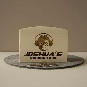 Gaming Money Box. Custom Video Gamer 'gaming Funds' - Etsy UK