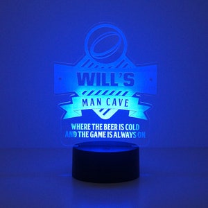 Custom Rugby Fan Light up Sign. Rugby Sport TV Room Light. Man Cave Bar ...