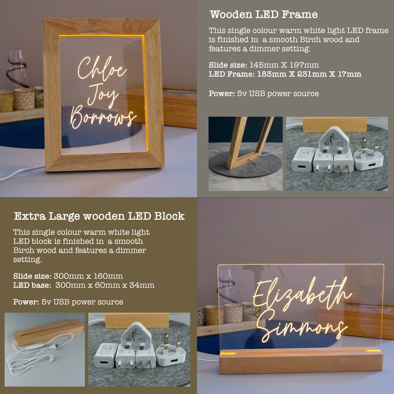 Personalised LED Name Sign. Custom Engraved Light up Name - Etsy