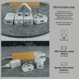 Personalised Kitchen Disco Light up LED Sign. Rechargeable Wireless ...