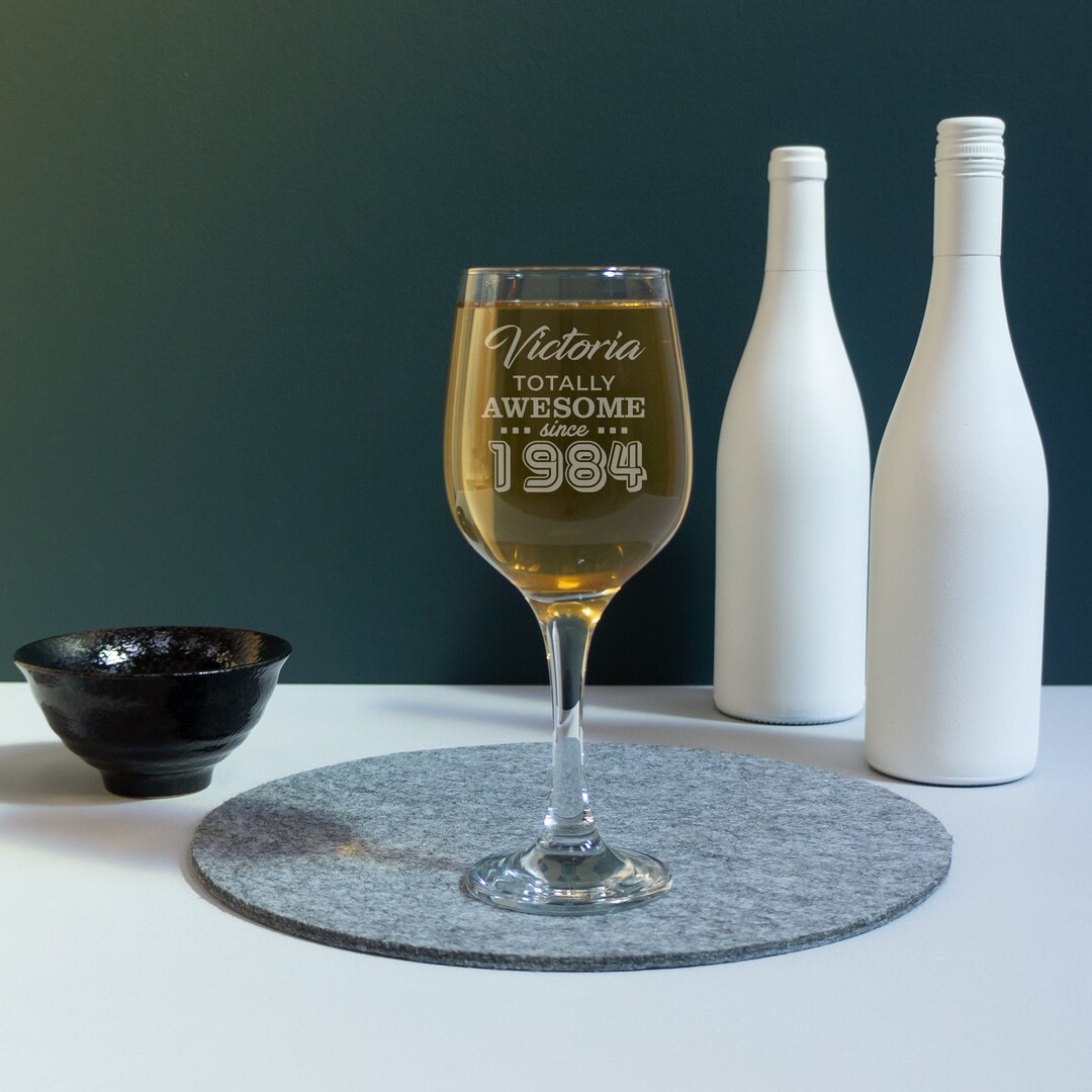 Personalised 40th Birthday Champagne Prosecco Flute Gift. Custom ...