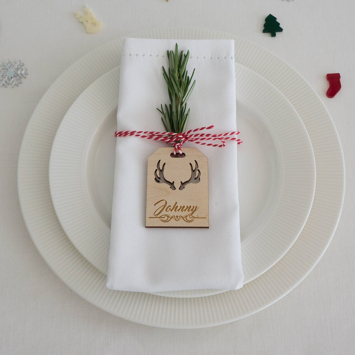 3x Personalised Wooden Parcel Tags. Laser Engraved Retro Style - Etsy