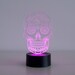 Sugar Skull LED Lamp. Multi Colour Acrylic Light up Sign. Day - Etsy