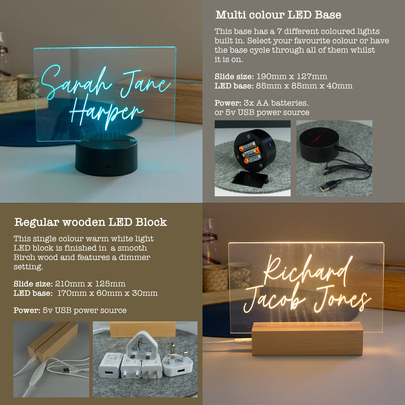 Personalised LED Name Sign. Custom Engraved Light up Name - Etsy UK