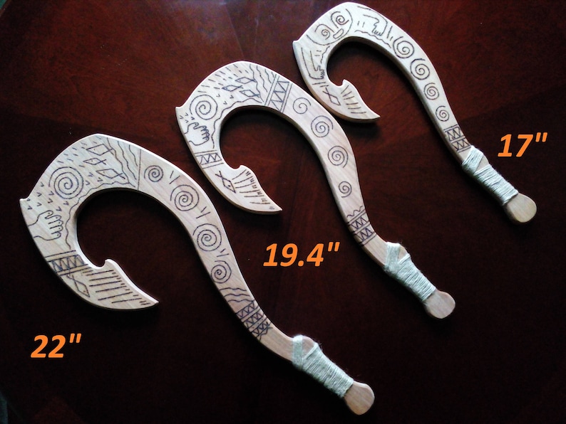 Maui Inspired Cosplay Large/big Hook 22 19 wooden | Etsy