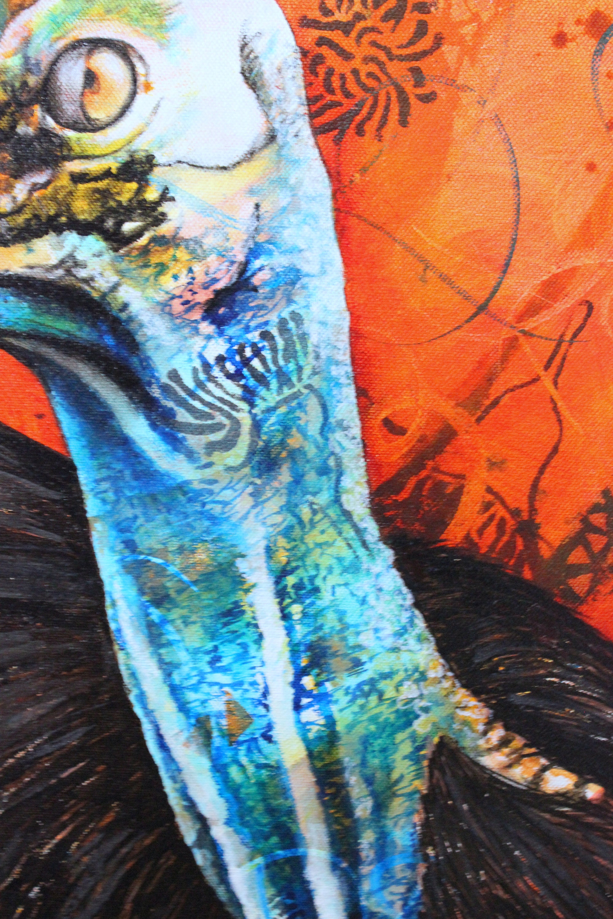 Cassowary Portrait Fine Art Print - Cassowary Painting - Australian ...
