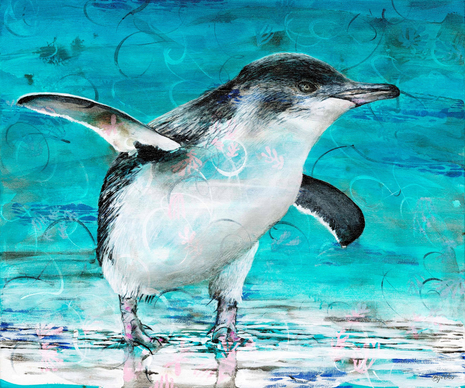 Little Penguin Fine Art Print - Fairy Penguin Art - Penguin Wall Art ...