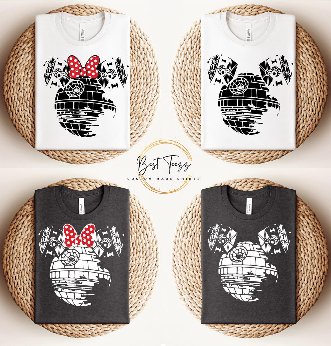 Mickey Death Star Shirt, Disney Star Wars Shirts, Minnie Death Star ...
