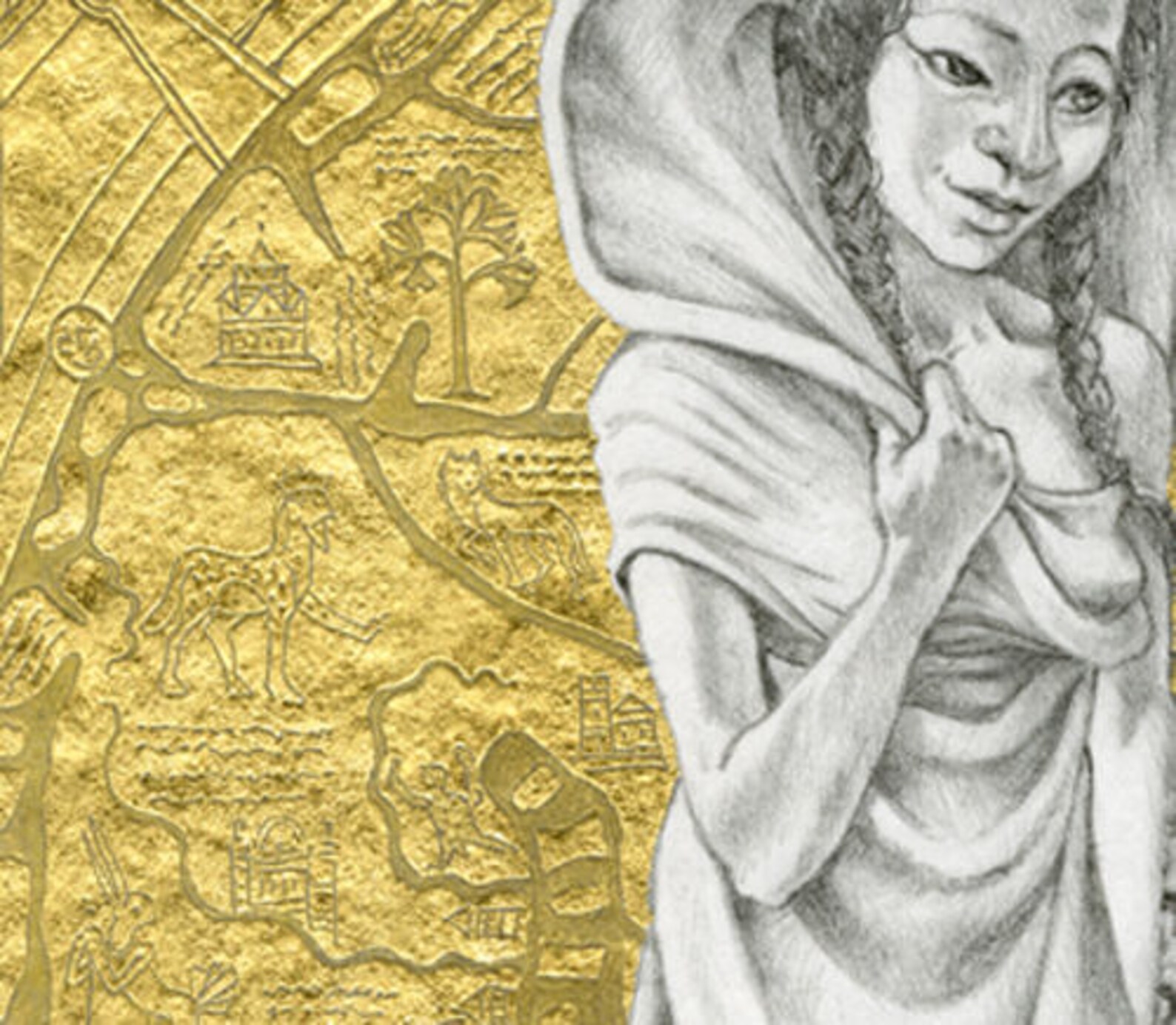 Panotti Print, Gold Leaf Mythical Figures Illustration (20x30 Cm) - Etsy