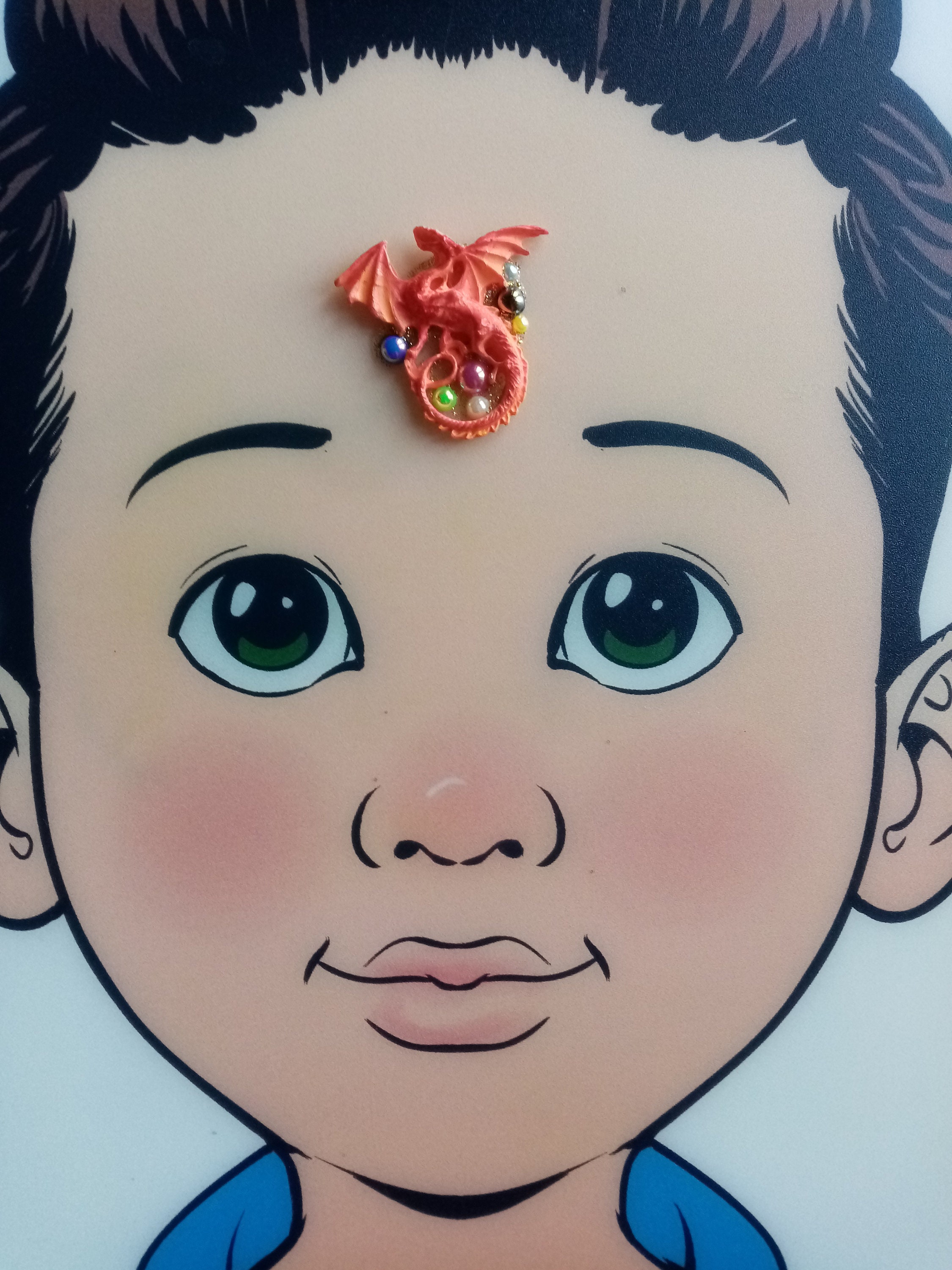 10mix Dragon and Snake Face Sticker Blings - Etsy