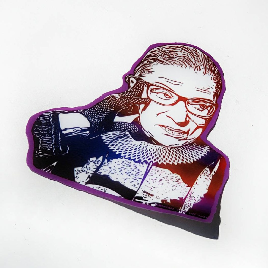 Ruth Bader Ginsburg Sticker, RBG, SCOTUS, Girl Boss, Women's Rights ...