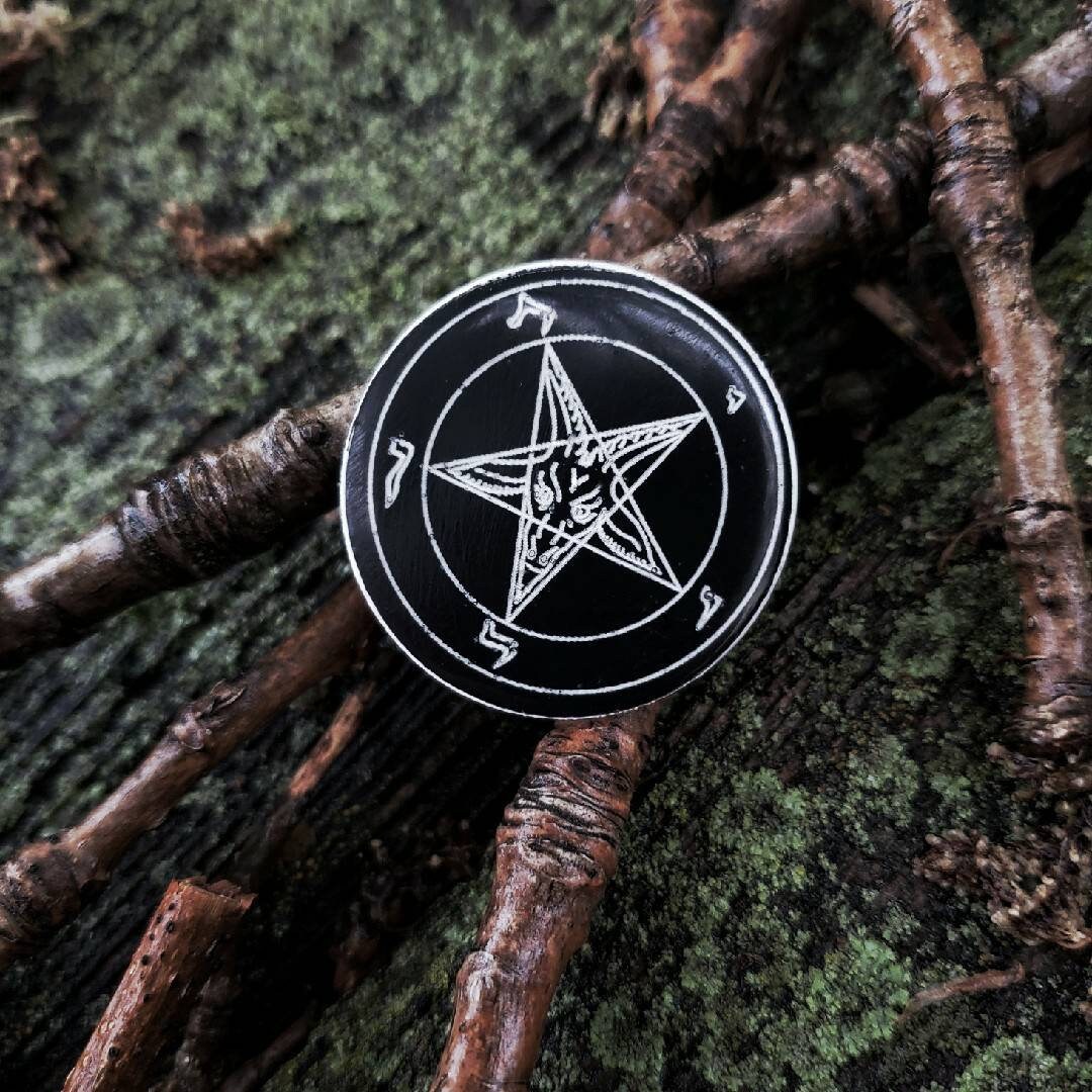 Sigil of Baphomet Brooch Pentagram Pin Laser Cut Brooch - Etsy