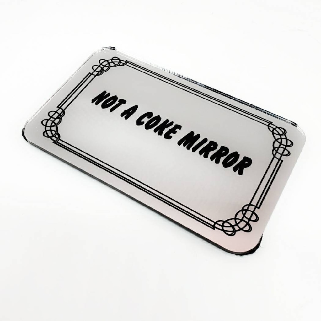 Not A Coke Mirror, Plastic Mirror Acrylic, Funny Home Decor, Coke Gag ...