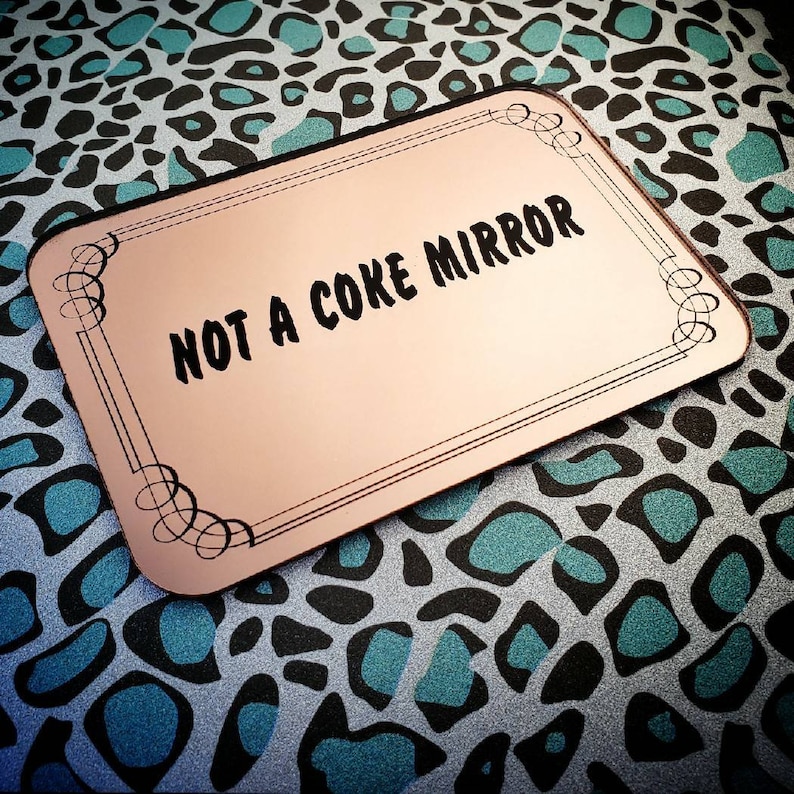 Not A Coke Mirror, Plastic Mirror Acrylic, Funny Home Decor, Coke Gag ...