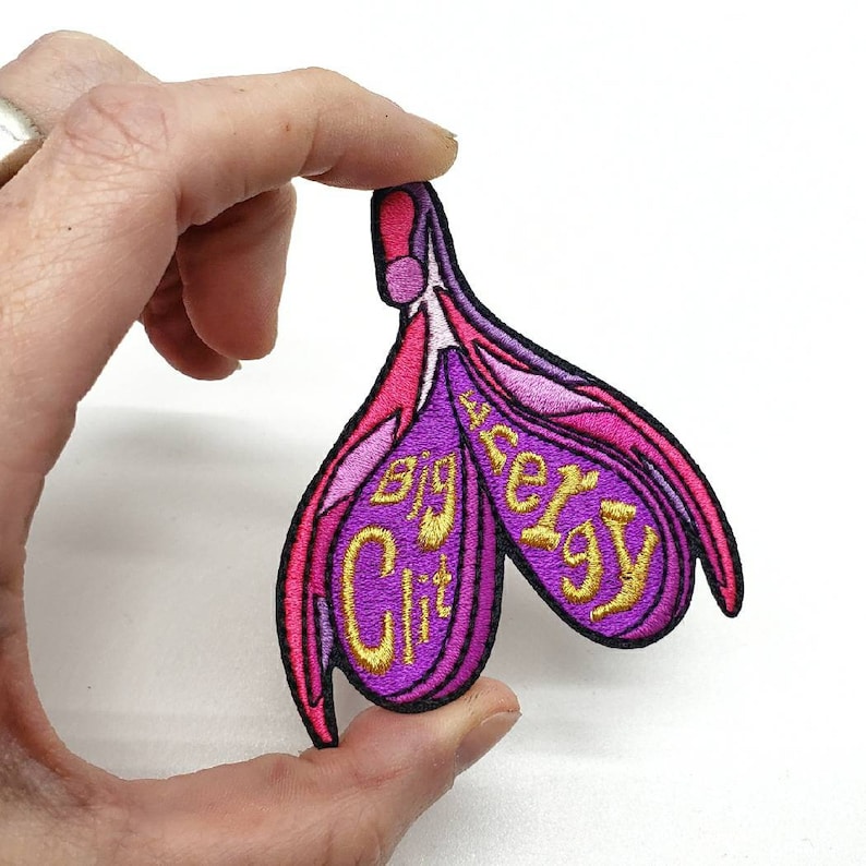 Big Clit Energy Iron on Patch Female Anatomy Clitorus - Etsy